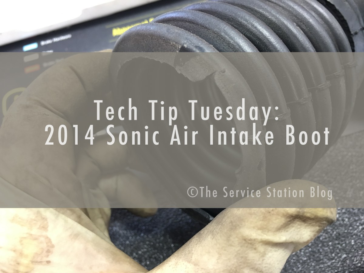 2014 Chevy Sonic Intake Boot | The Service Station Blog